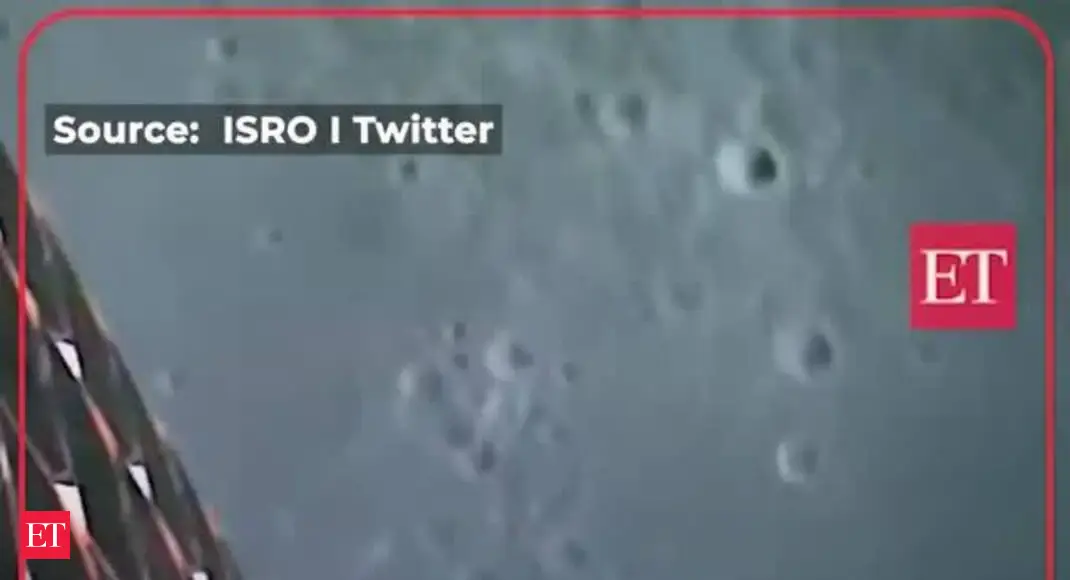 Chandrayaan-3: How Lander Camera captured the moon's image just prior ...