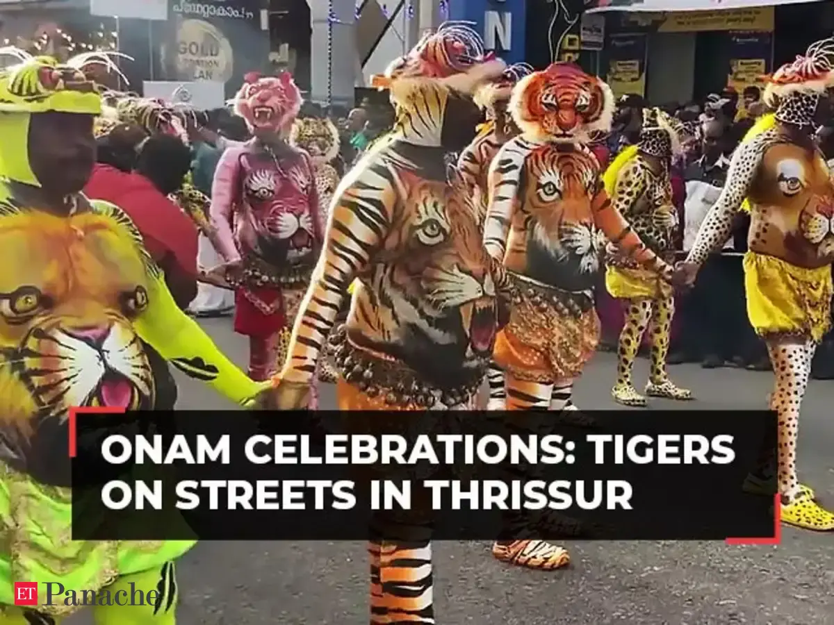Onam 2023: Kerala's traditional folk dance 'pulikali' performed in ...