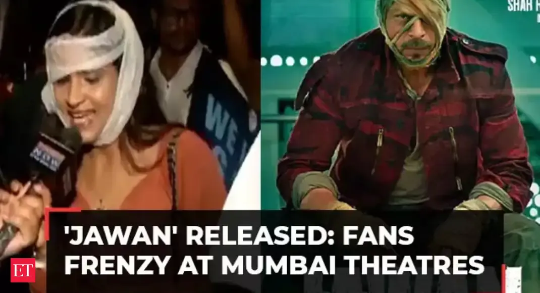 'Jawan' fever in theatres: Fans celebrate Shah Rukh Khan's action ...