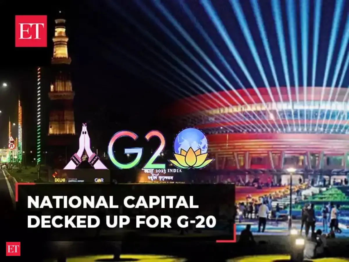 delhi decoration for g20: Delhi decorated for G-20 Summit: Watch ...