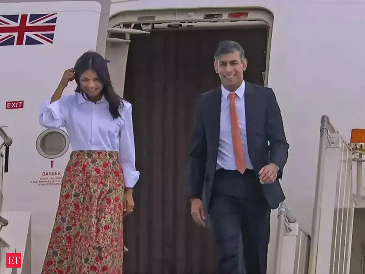 g20 rishi sunak india visit: 'India's son-in-law' Rishi Sunak arrives ...