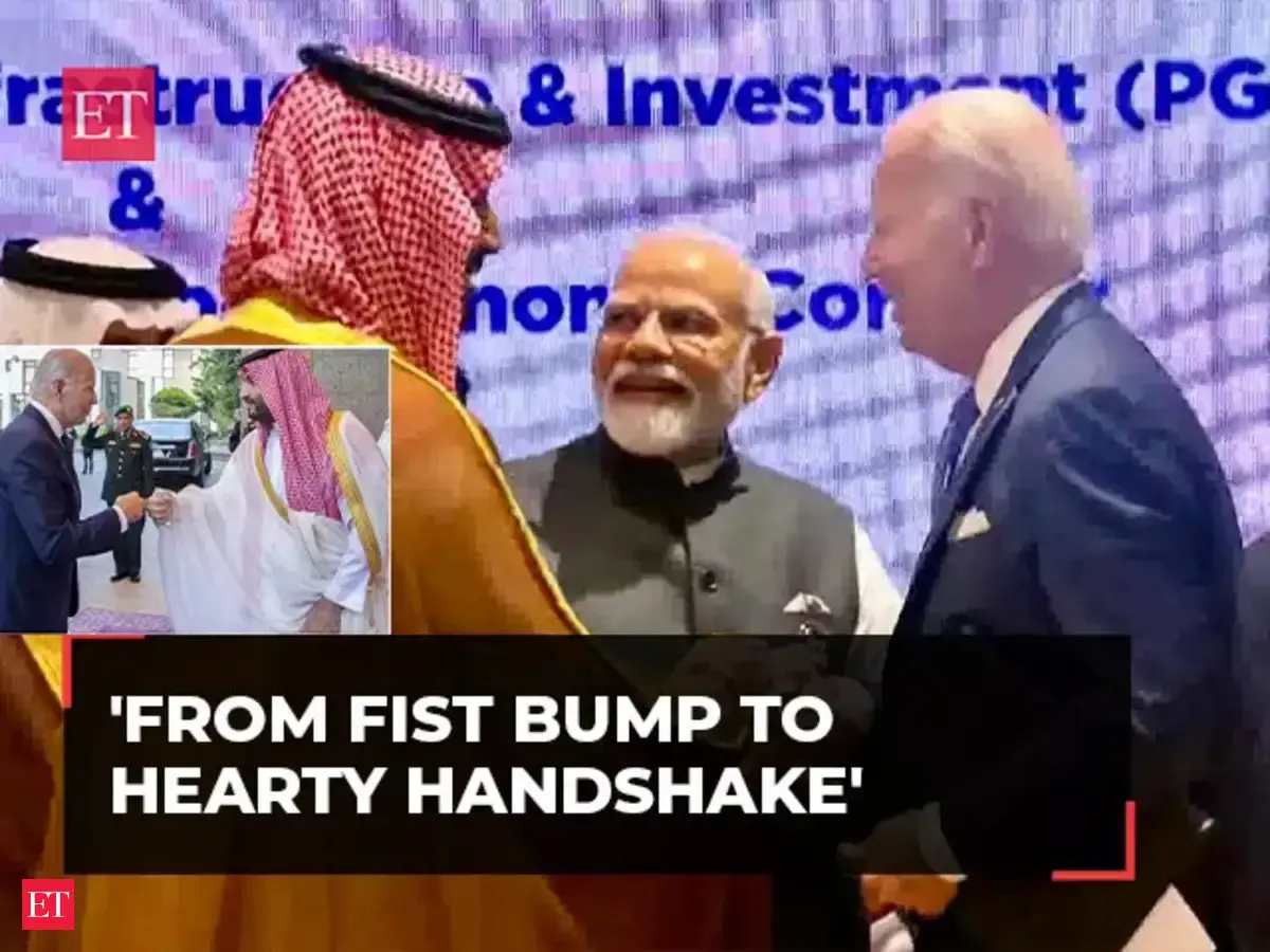 Handshake moment! PM Modi, US President Biden and Saudi Crown Prince ...