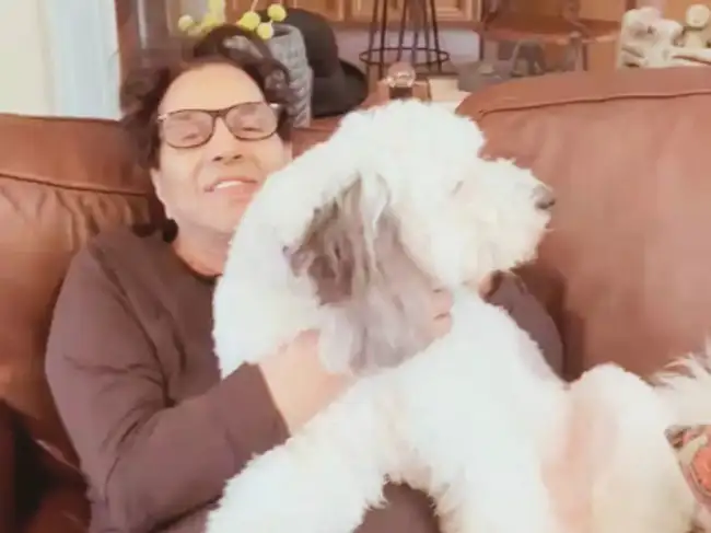 dharmendra: Dharmendra dispels rumours of poor health, shares video of pet dog - The Economic Times