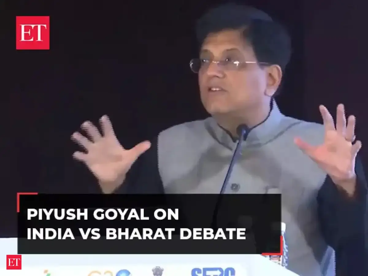piyush goyal: It's only in India that you get criticised for speaking ...