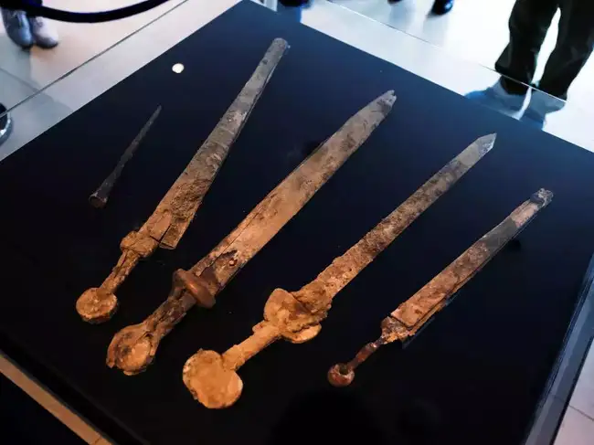roman: Four Roman-era swords & a javelin unearthed in a cave in Israel - The Economic Times
