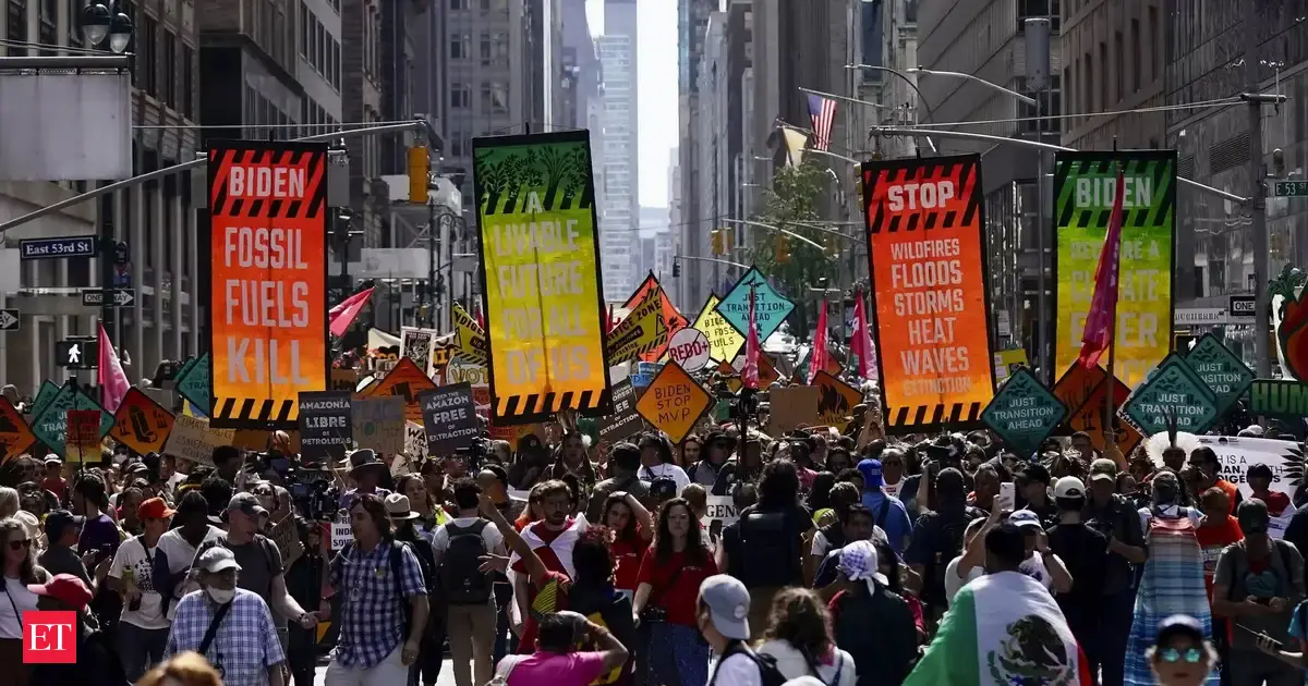 climate activists: Tens of thousands march to kick off climate summit ...