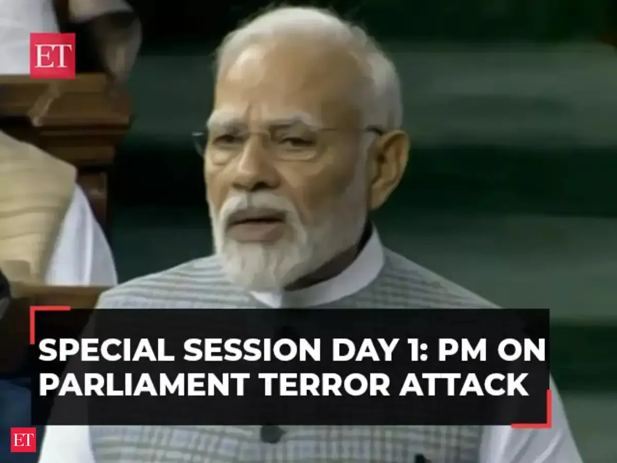 PM Modi harks back about Parliament terror attack