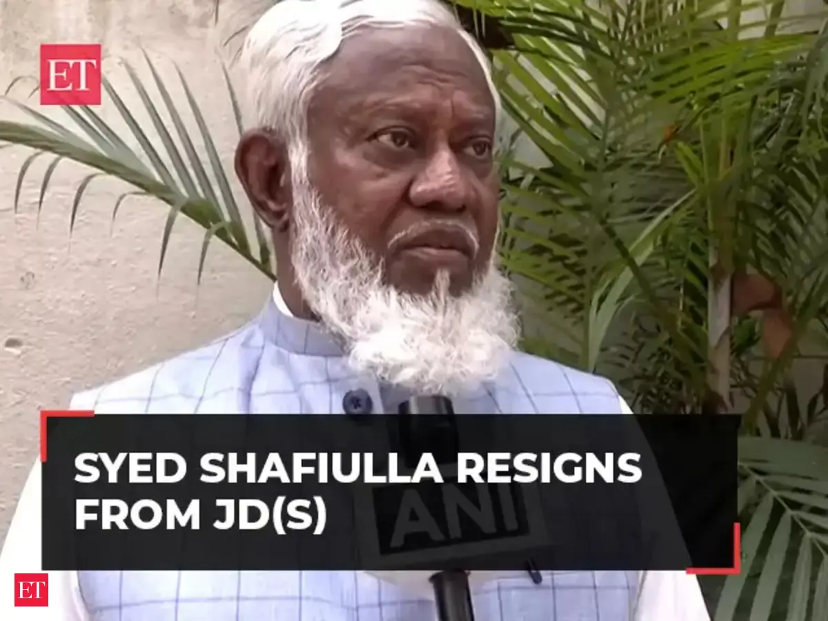 Syed Shafiulla: Karnataka: Syed Shafiulla resigns from JD(S) after ...