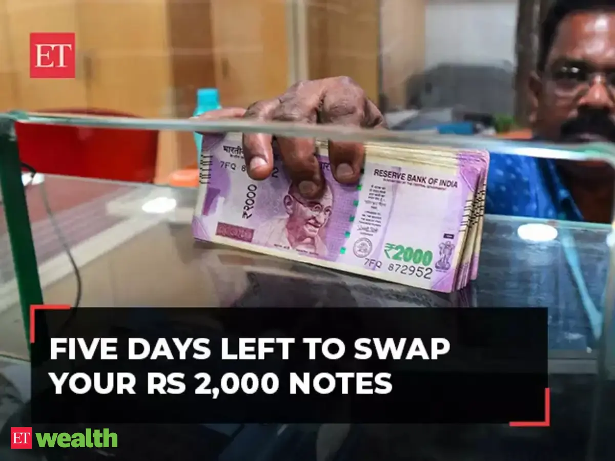 exchange rs 2000 notes: ₹2,000 note exchange window closes in 5 Days ...