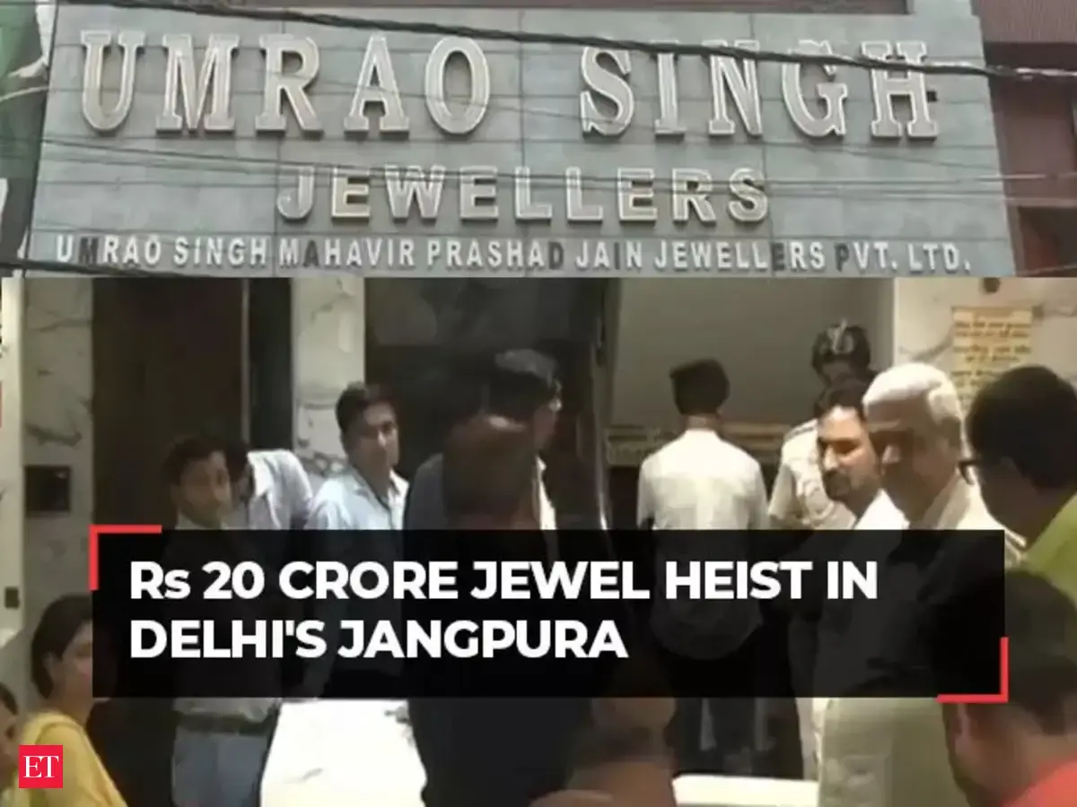 delhi jewellery robbery: Jewel heist in Delhi's Jangpura; thieves make ...