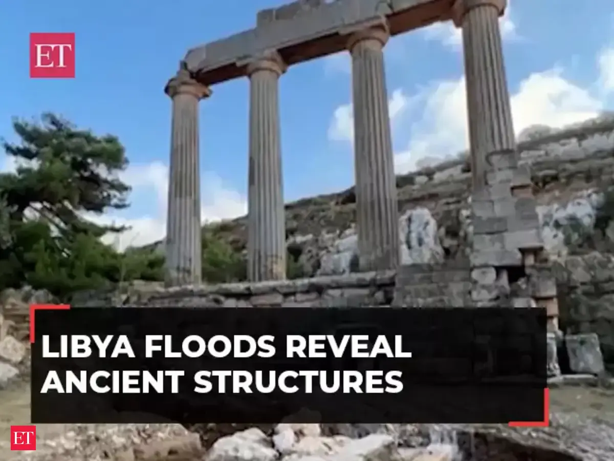 Ancient structures in Libya revealed by devastating floods; watch ...