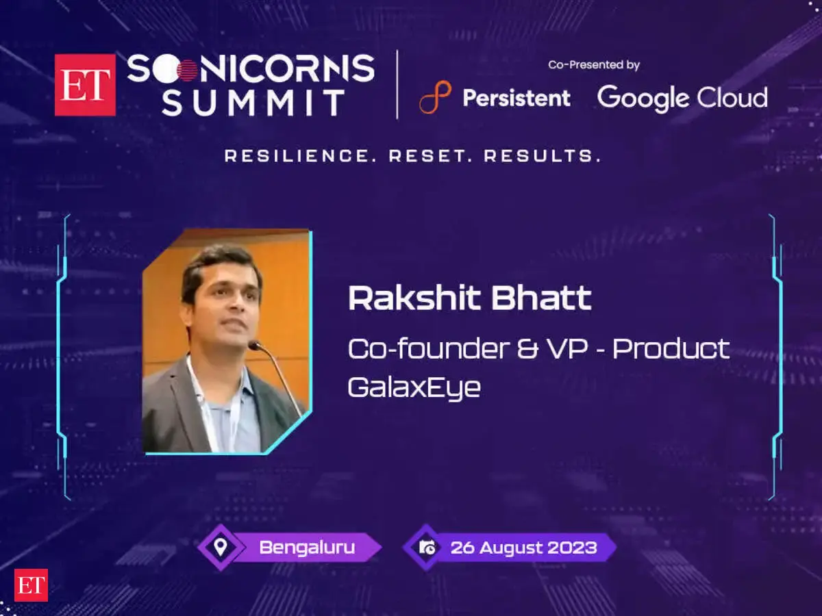 ET Soonicorns Summit 2023 | GalaxEye's Rakshit Bhatt on why space tech ...