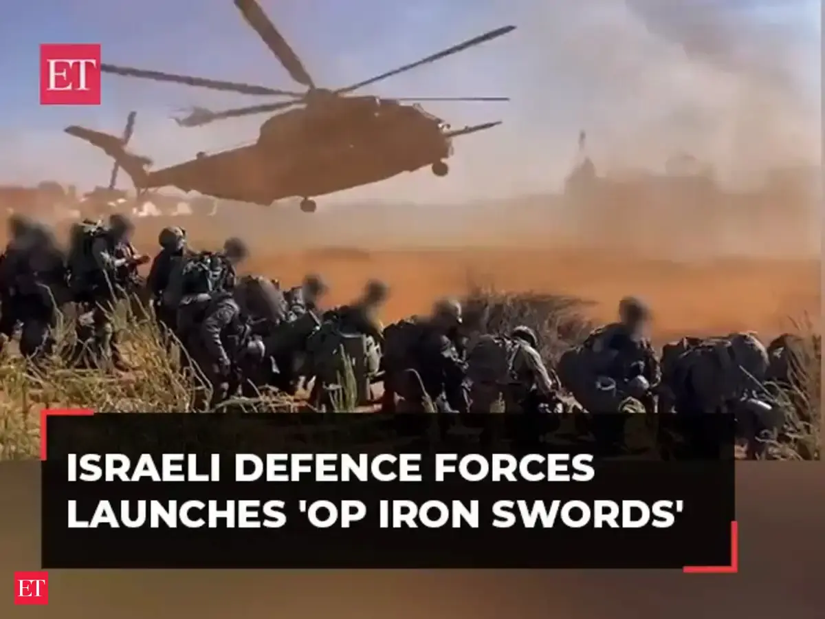 terrorism: Israeli Defence forces launch operation 'Iron Swords ...