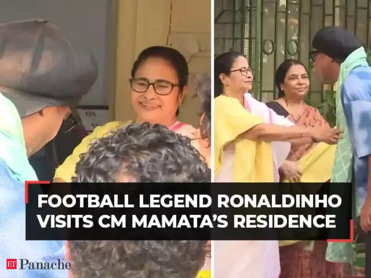 Brazilian football legend Ronaldinho in Kolkata, visits CM Mamata ...