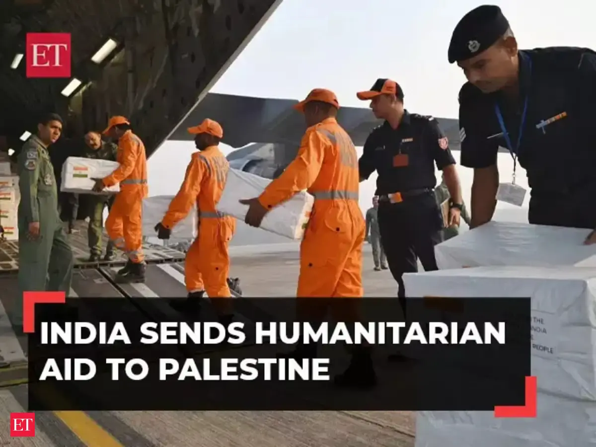 gaza humanitarian aid: India sends humanitarian aid to people of ...