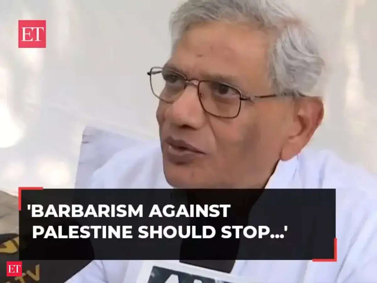 sitaram yechury: Israel-Hamas War: 'Barbarism against Palestine should ...