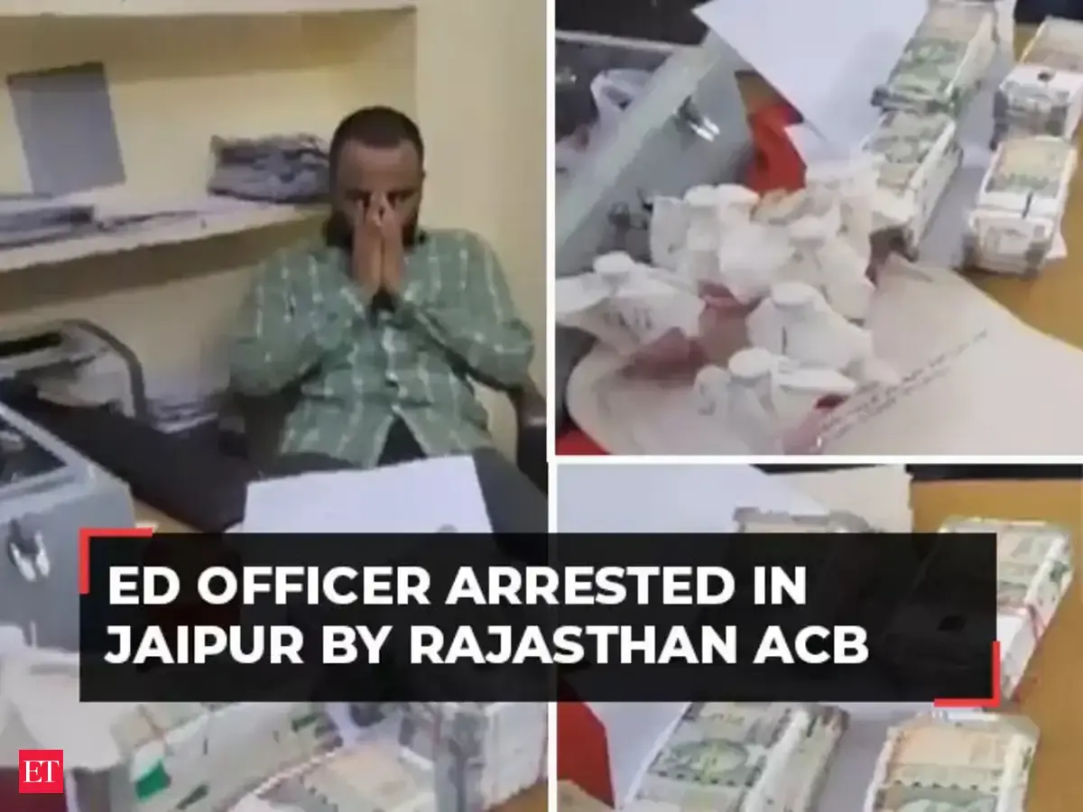 Rajasthan anti-corruption bureau arrests ED officer in Jaipur for ...
