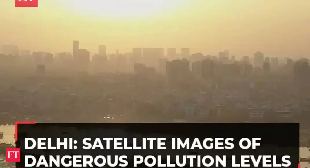 delhi air pollution: Delhi Pollution: Air quality plummets to 'severe'; satellite images show ...
