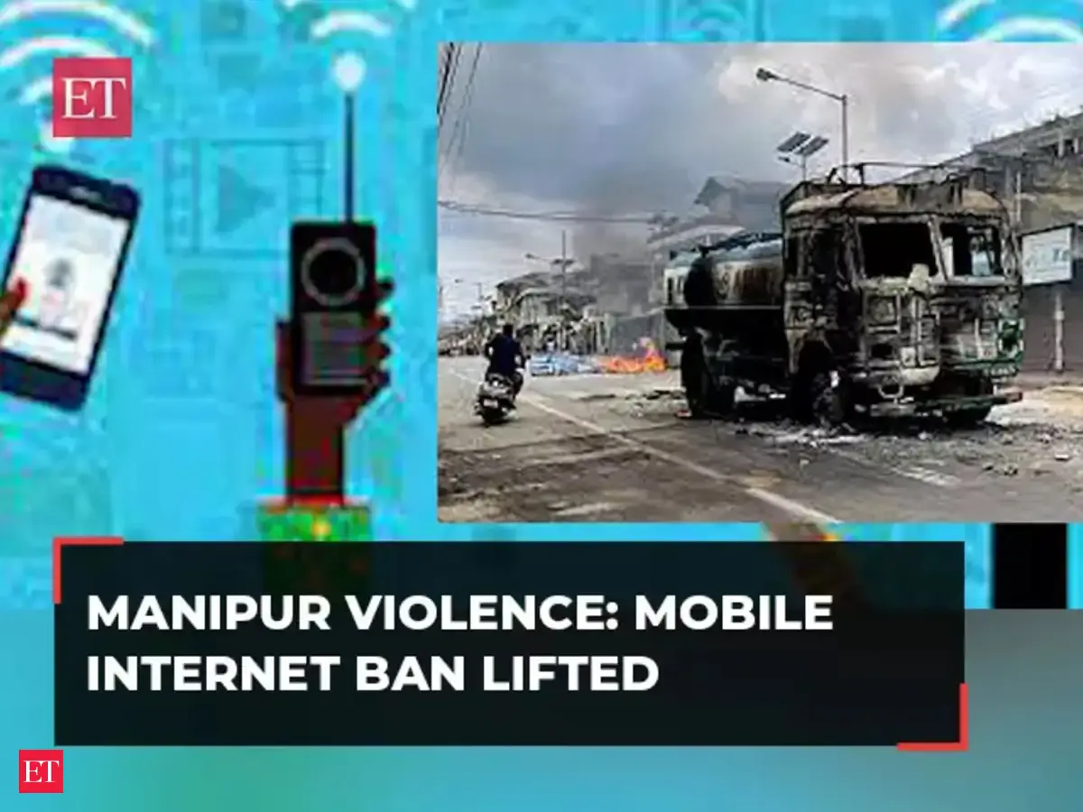 Manipur Violence: Mobile internet ban lifted in 4 districts on trial ...