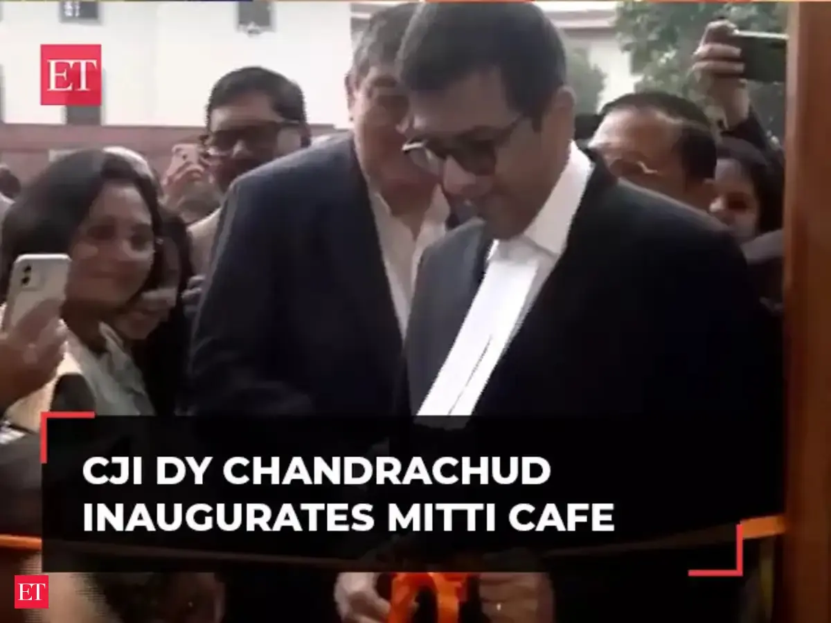 CJI DY Chandrachud inaugurates 'Mitti Cafe', run by differently abled ...