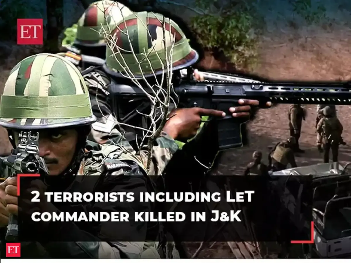 Indian Army: J&K: 2 terrorists including LeT commander killed as Indian ...
