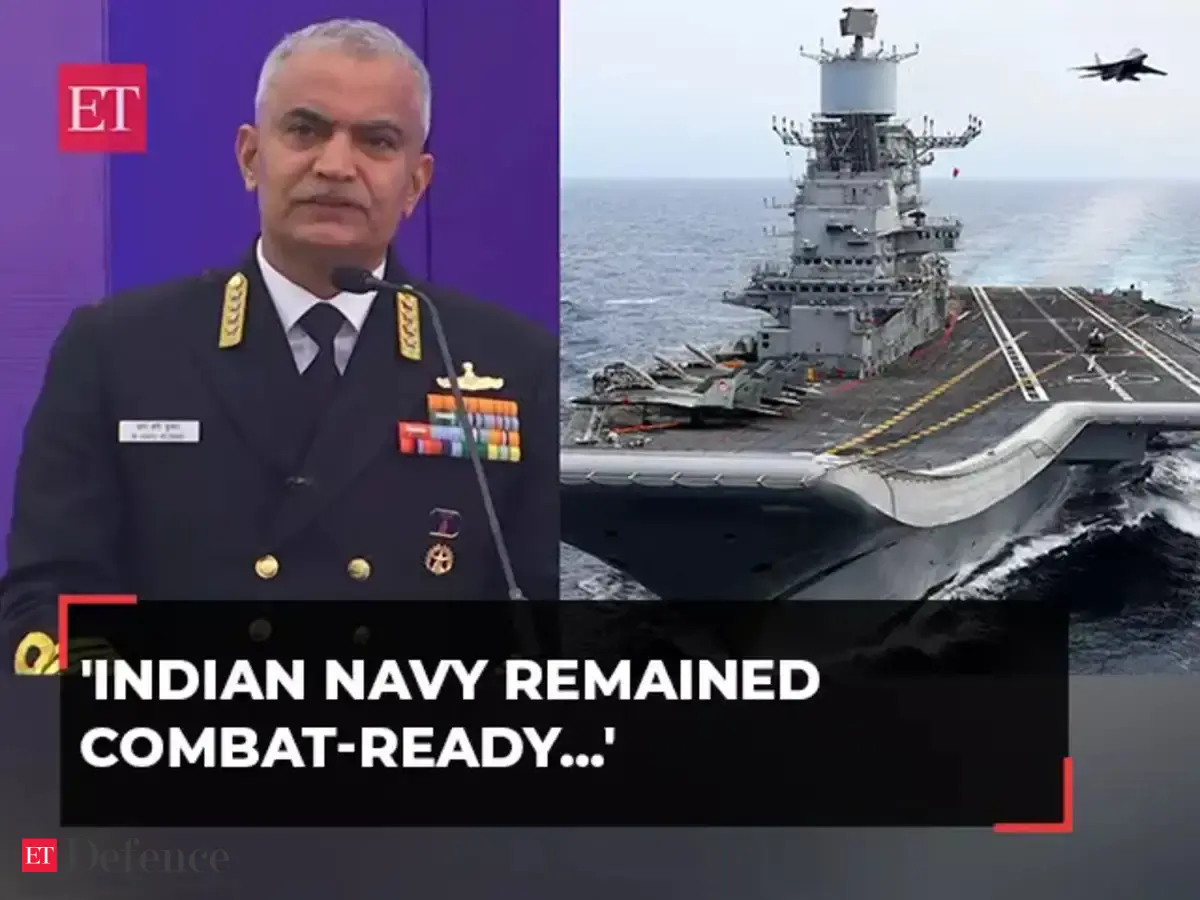 Navy Chief Admiral R Hari Kumar, says 'Indian Navy remained combat ...