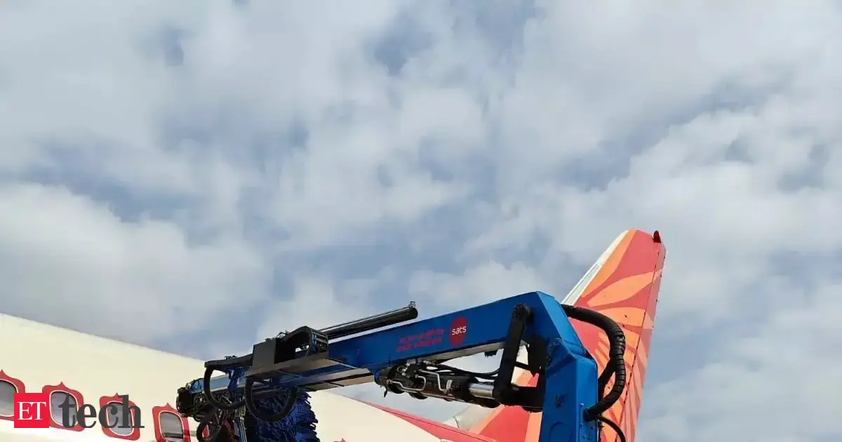 aerowash air india: Air India launches robotic-enabled aircraft cleaner Aerowash - The Economic ...