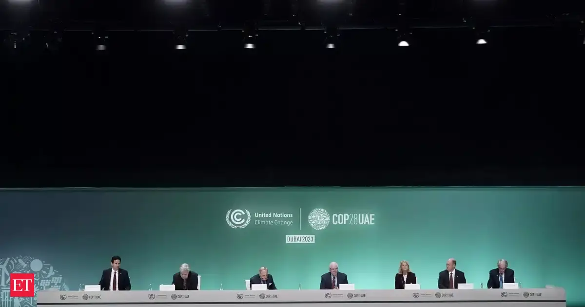 New COP28 draft text does not mention phase out of fossil fuels - The Economic Times