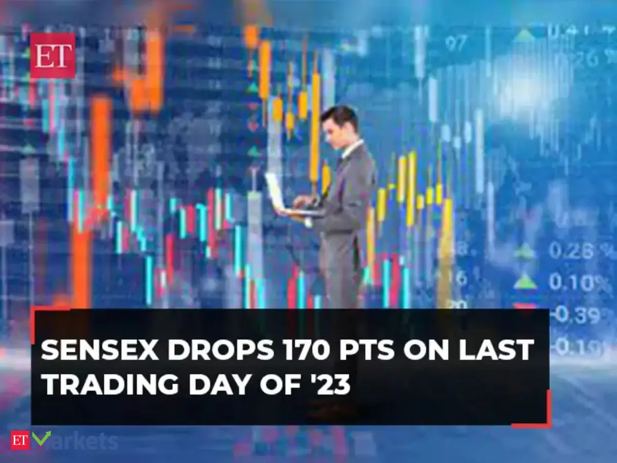Sensex drops 170 points on last trading day of 2023; Nifty ends at ...