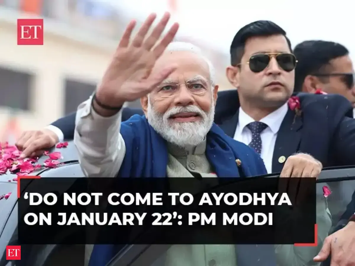 Ayodhya: 'Please don't come to Ayodhya on Jan 22': PM Modi's surprise ...