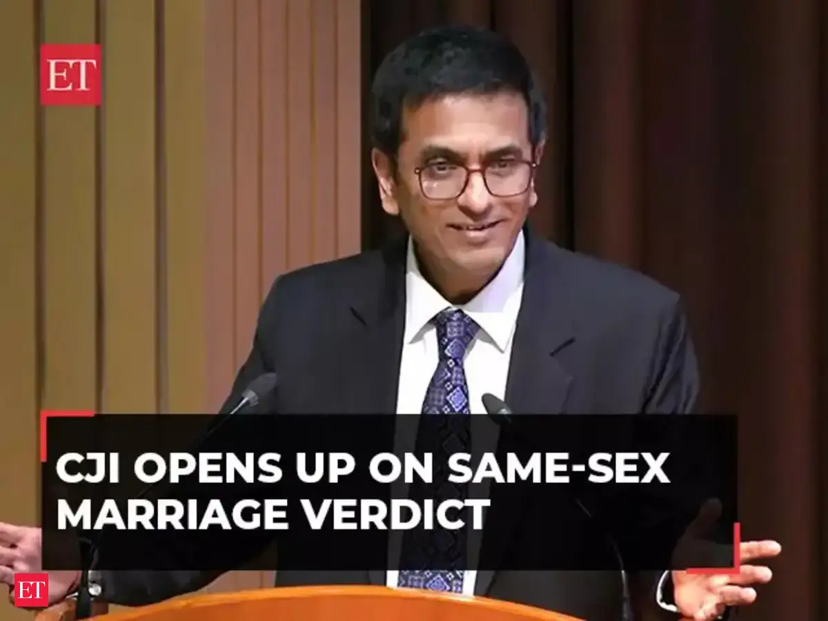 same-sex marriage verdict: Same-sex marriage verdict: CJI DY ...