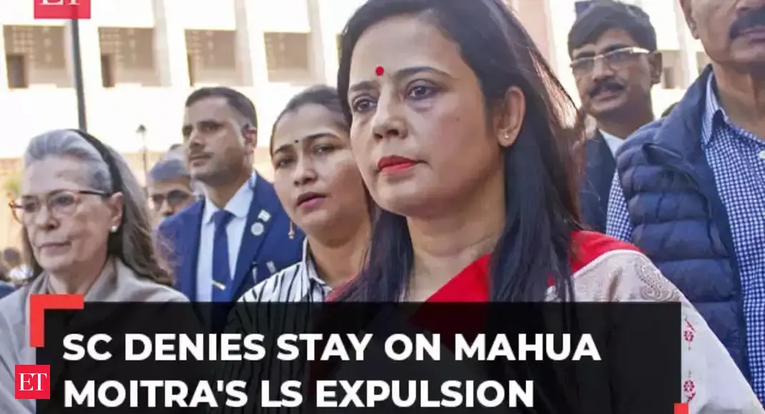 Mahua Moitra: Cash-for-query case: SC refuses to stay Mahua Moitra's expulsion from LS, next ...