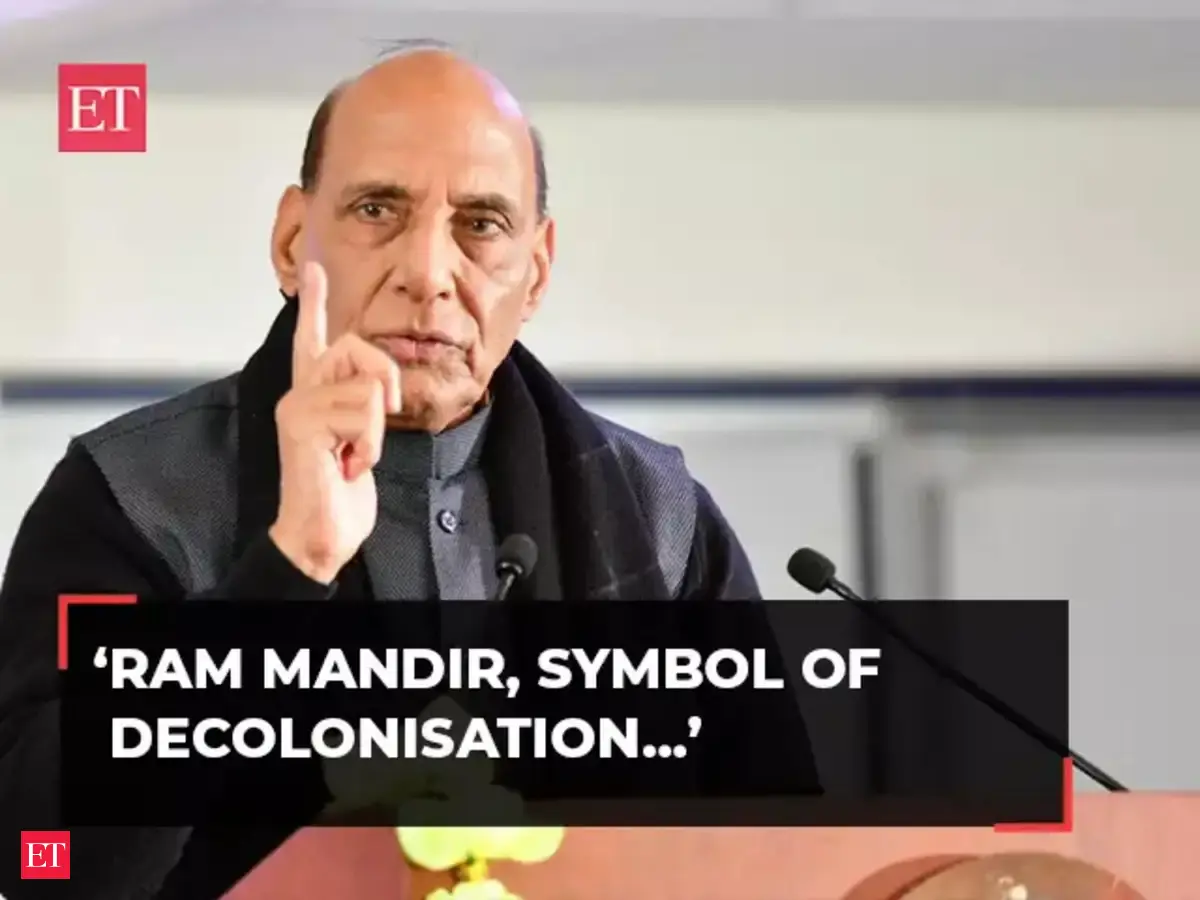 ‘Ram mandir, Symbol of Decolonisation…’: Rajnath Singh at ‘Tryst with ...