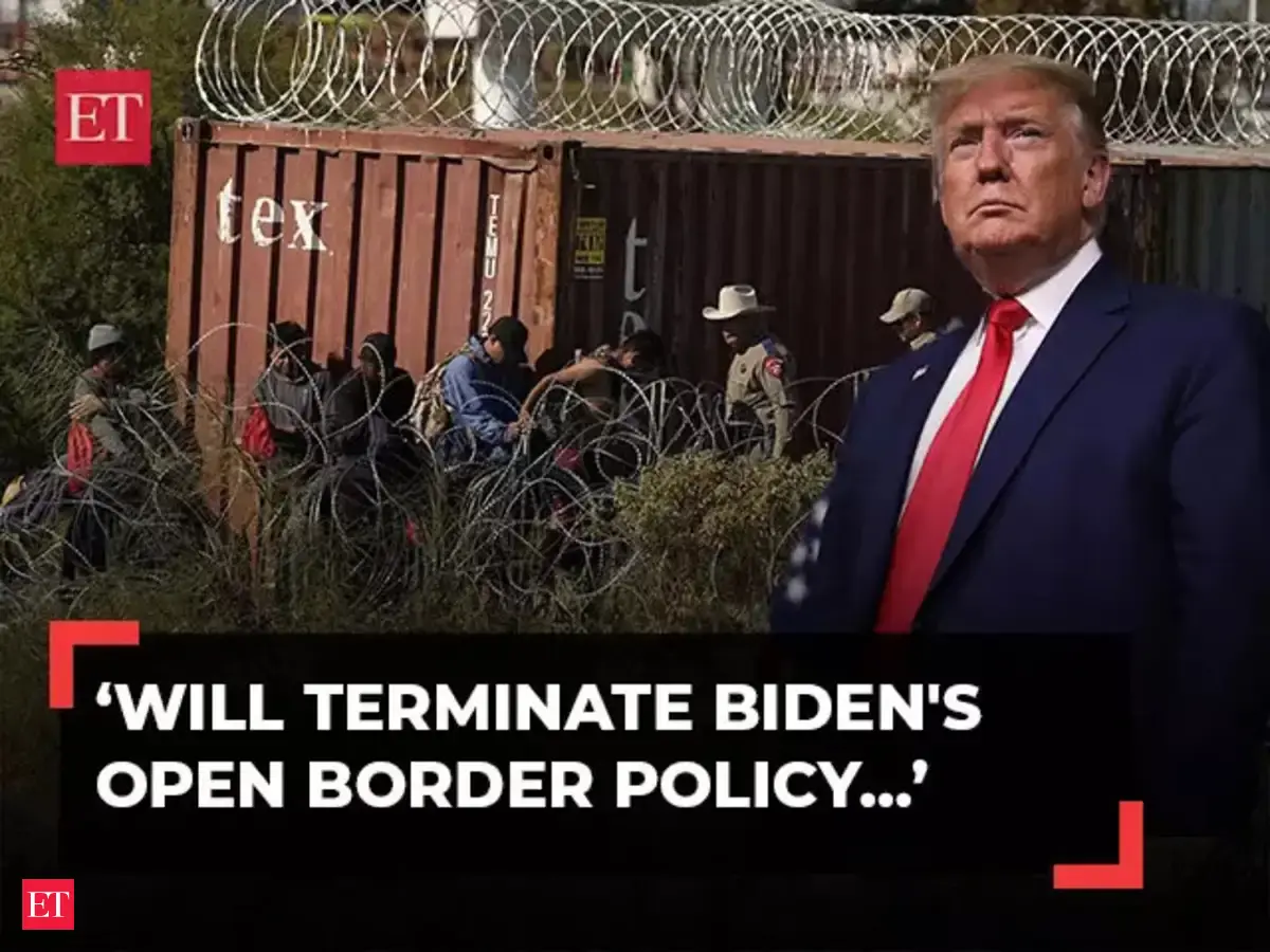 donlad trump: Trump on illegal immigrants: 'Will terminate Biden's open ...
