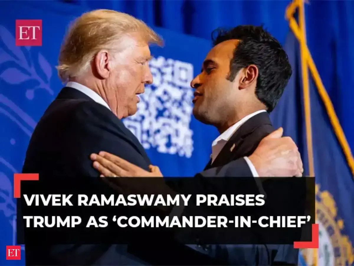 US elections 2024: Vivek Ramaswamy praises Donald Trump: 'Need a ...
