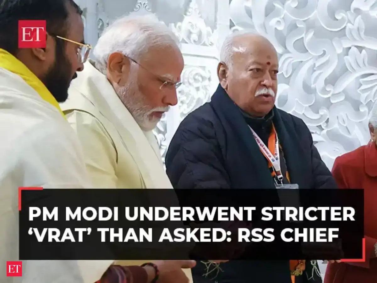 PM Modi underwent stricter ‘Vrat’ than asked': RSS Chief