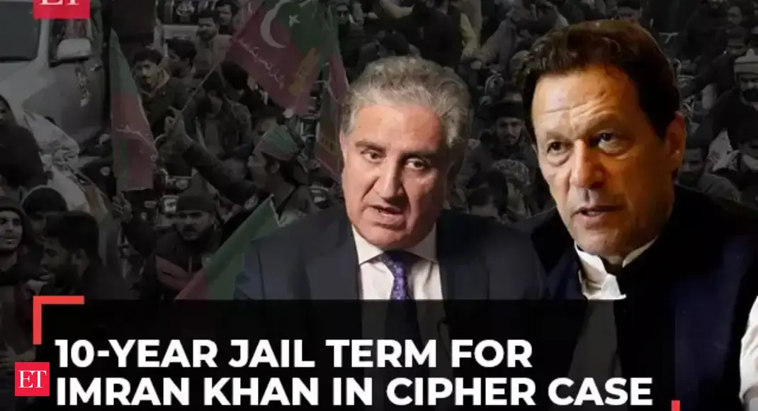 Former Pakistan PM Imran Khan, Shah Mahmood Qureshi get ten-year jail term in Cipher case - The ...