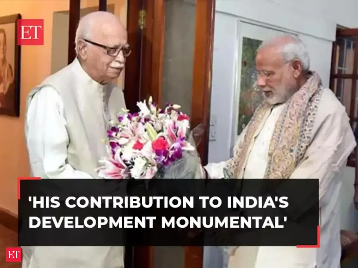 PM Modi on LK Advani getting 'Bharat Ratna': 'His contribution to India ...