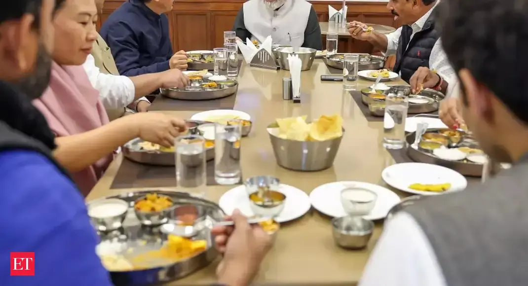 Meal with Parliament members - PM Modi spices up Parliament lunch with ...