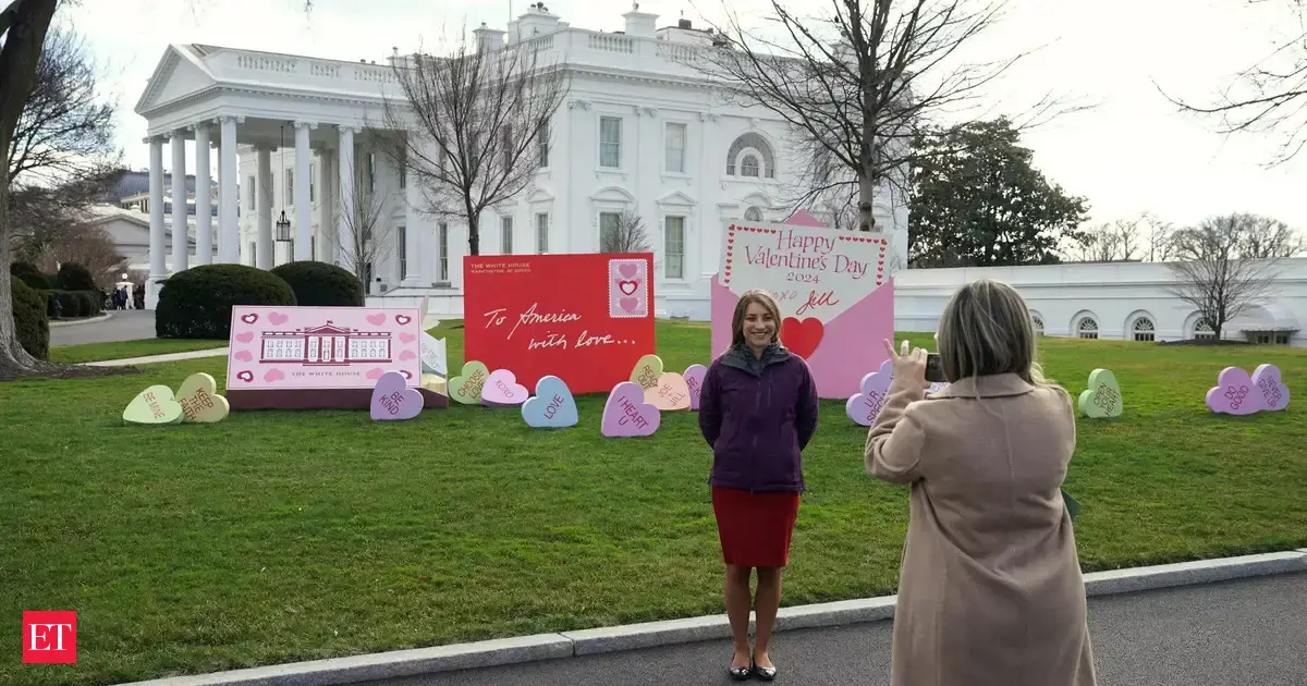 Jill Biden sends Valentine's Day love to Americans with an art display ...