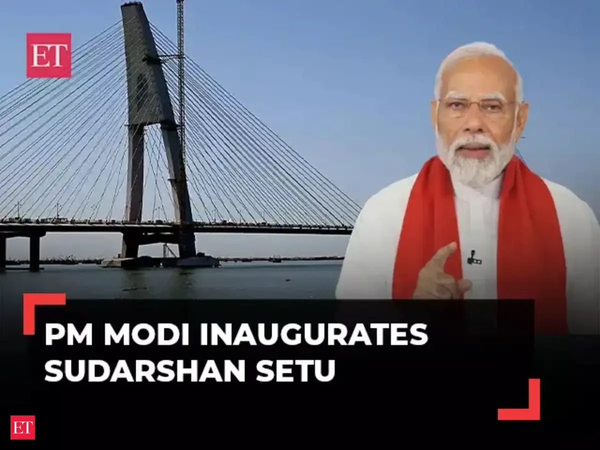 Sudarshan Setu inauguration: PM Modi inaugurates Sudarshan Setu, India ...