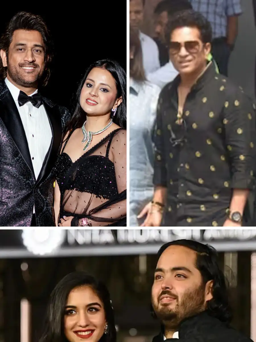 Ambani Wedding: Dhoni, Sachin And Rohit Add Cricket Star Power To Anant ...