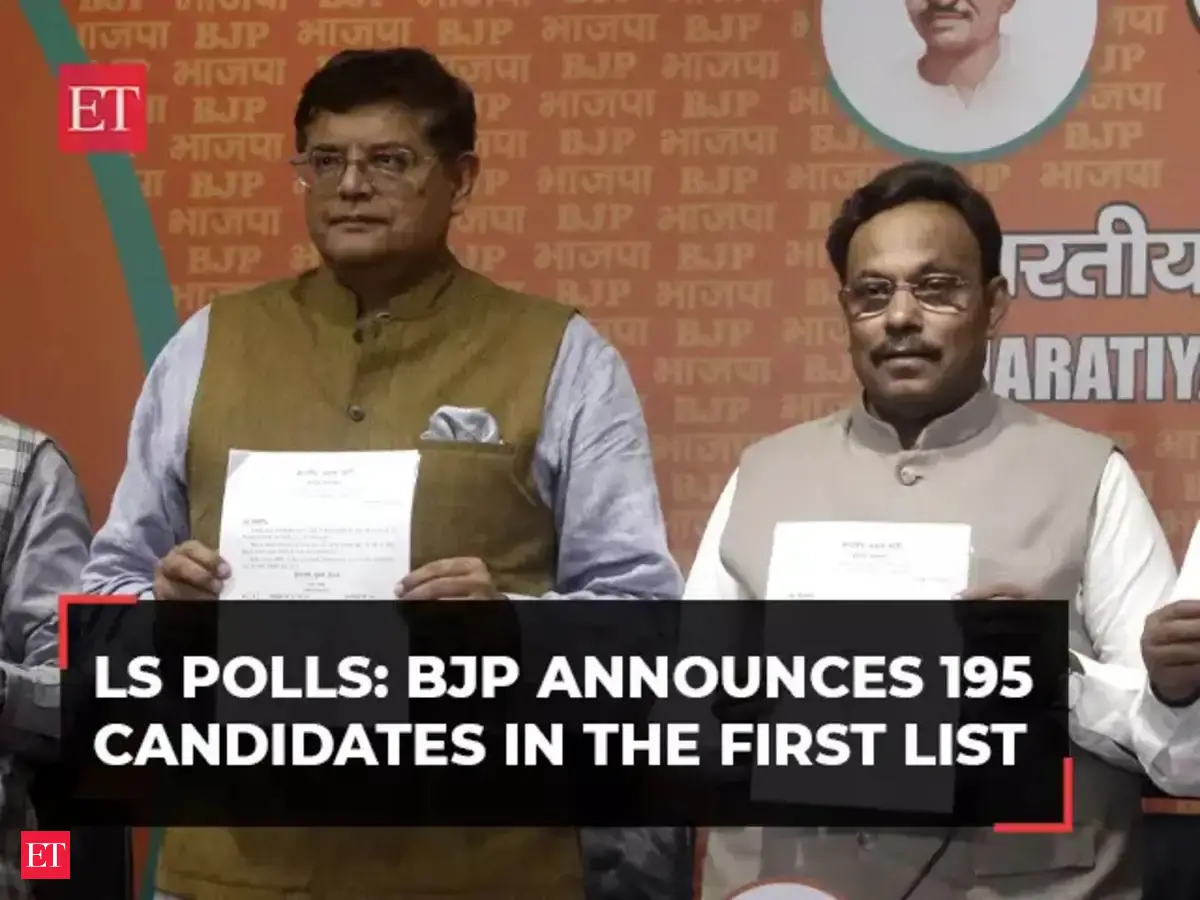 Lok Sabha Elections 2024: BJP announces 195 candidates in the first ...