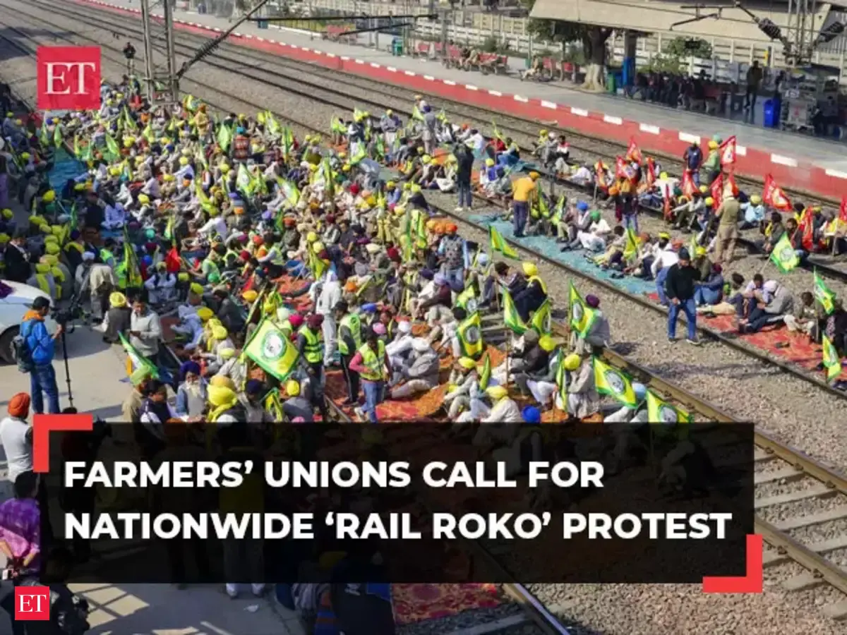 rail roko protest: Farmers' unions call for nationwide 'Rail Roko ...
