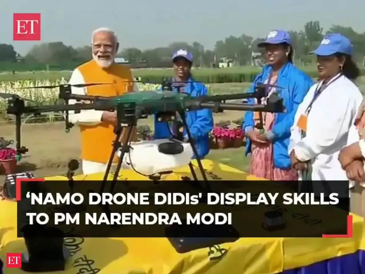 'Namo Drone Didis' display skills to PM Modi: 'Scheme will open ...
