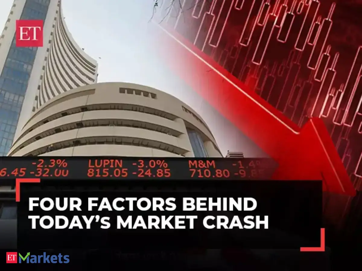 Sensex crashes over 1100 pts, Nifty below 22,000: Key factors why - The ...