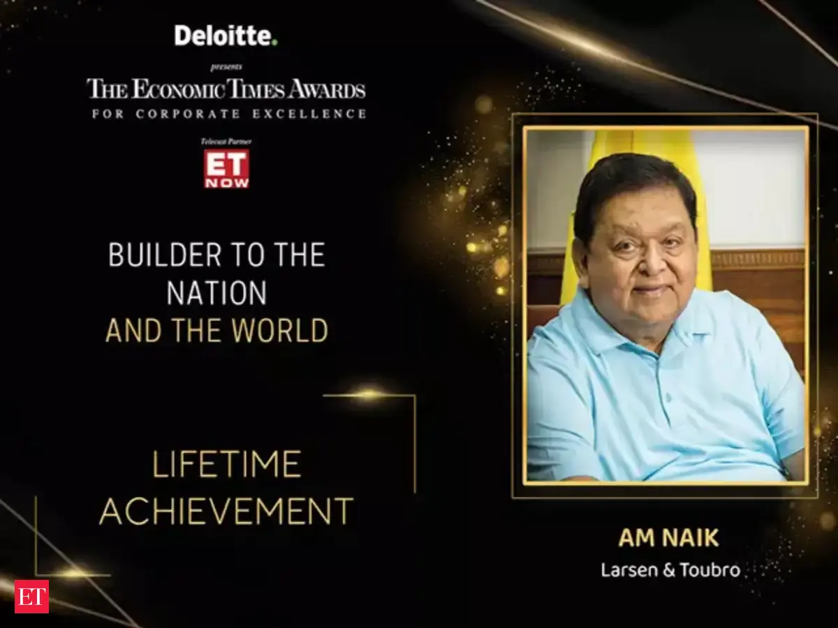 ET Awards 2023 | Life Time Achievement Award Winner - AM Naik, Chairman ...