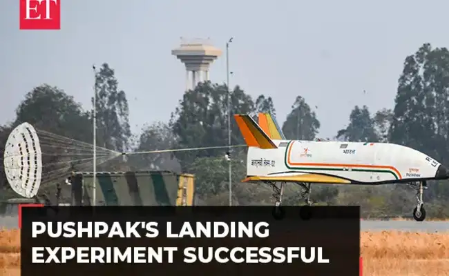 IAF chopper drops ISRO's 'Pushpak' Vimaan from 4.5 km altitude - The ...