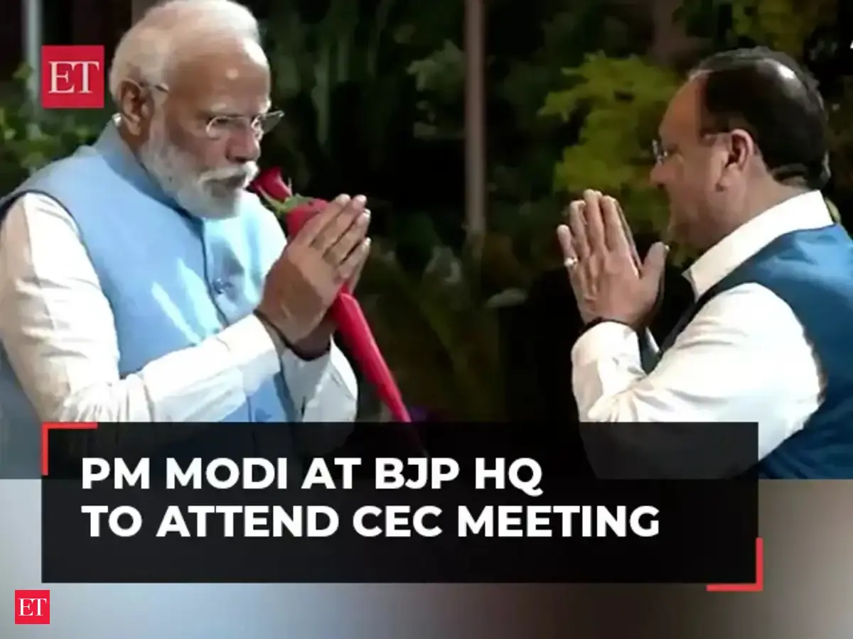 PM Modi chairs CEC meet in party headquarters to finalise list of ...