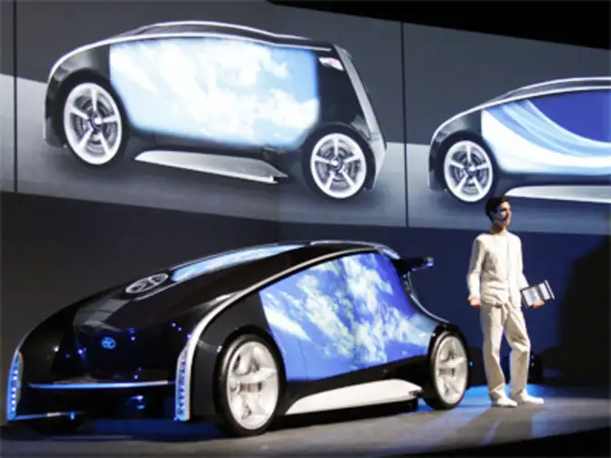 Toyota unveils high-tech concept car Fun-Vii - | The Economic Times
